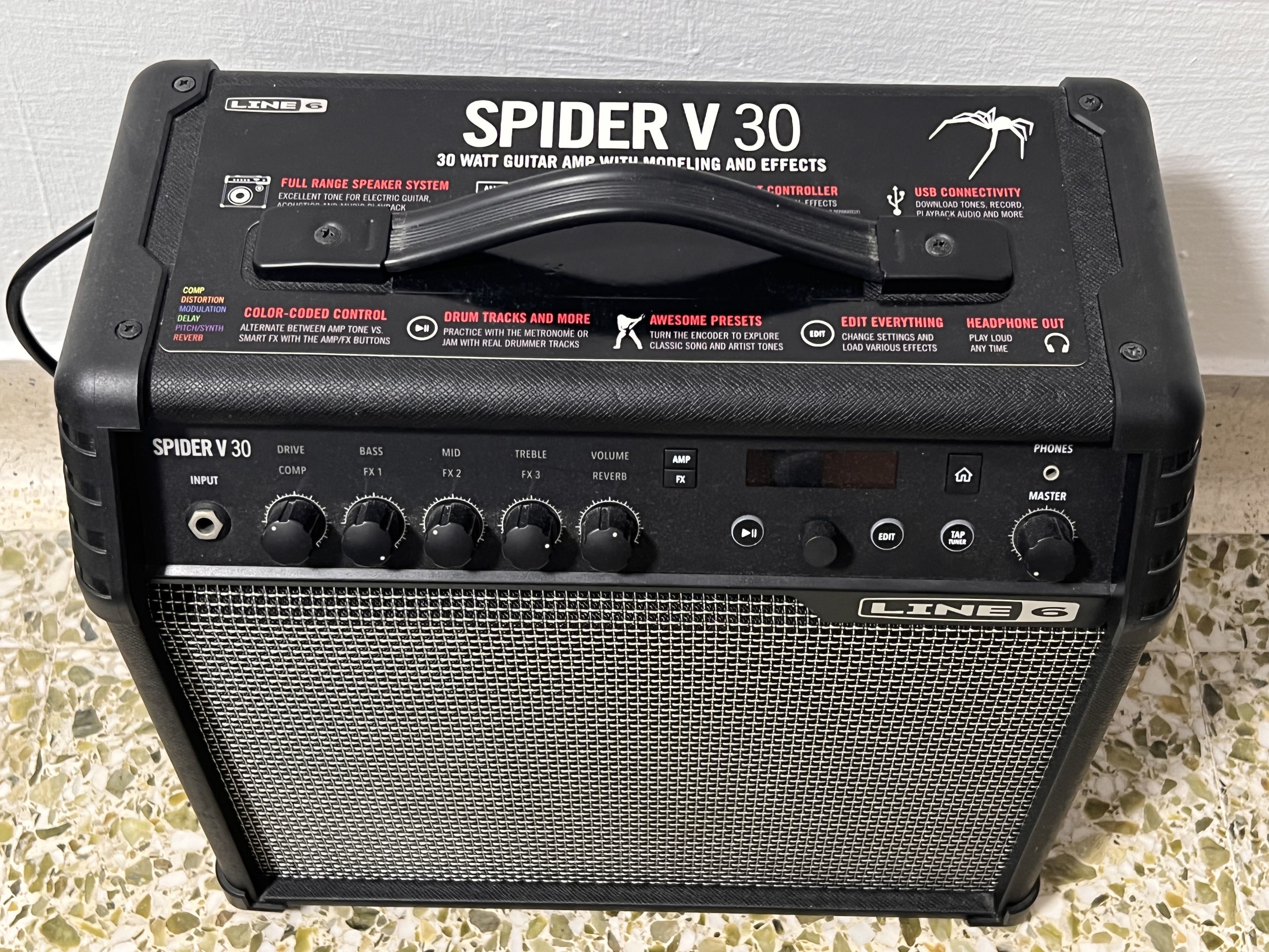 Spider V 30W Guitar Amp Line 6, Hobbies & Toys, Music & Media, Music ...