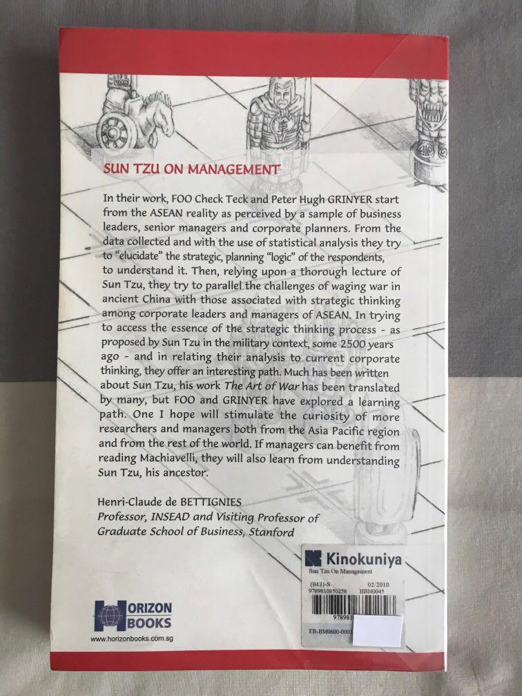 Sun Tzu on Management : The Art of War in Contemporary Business ...