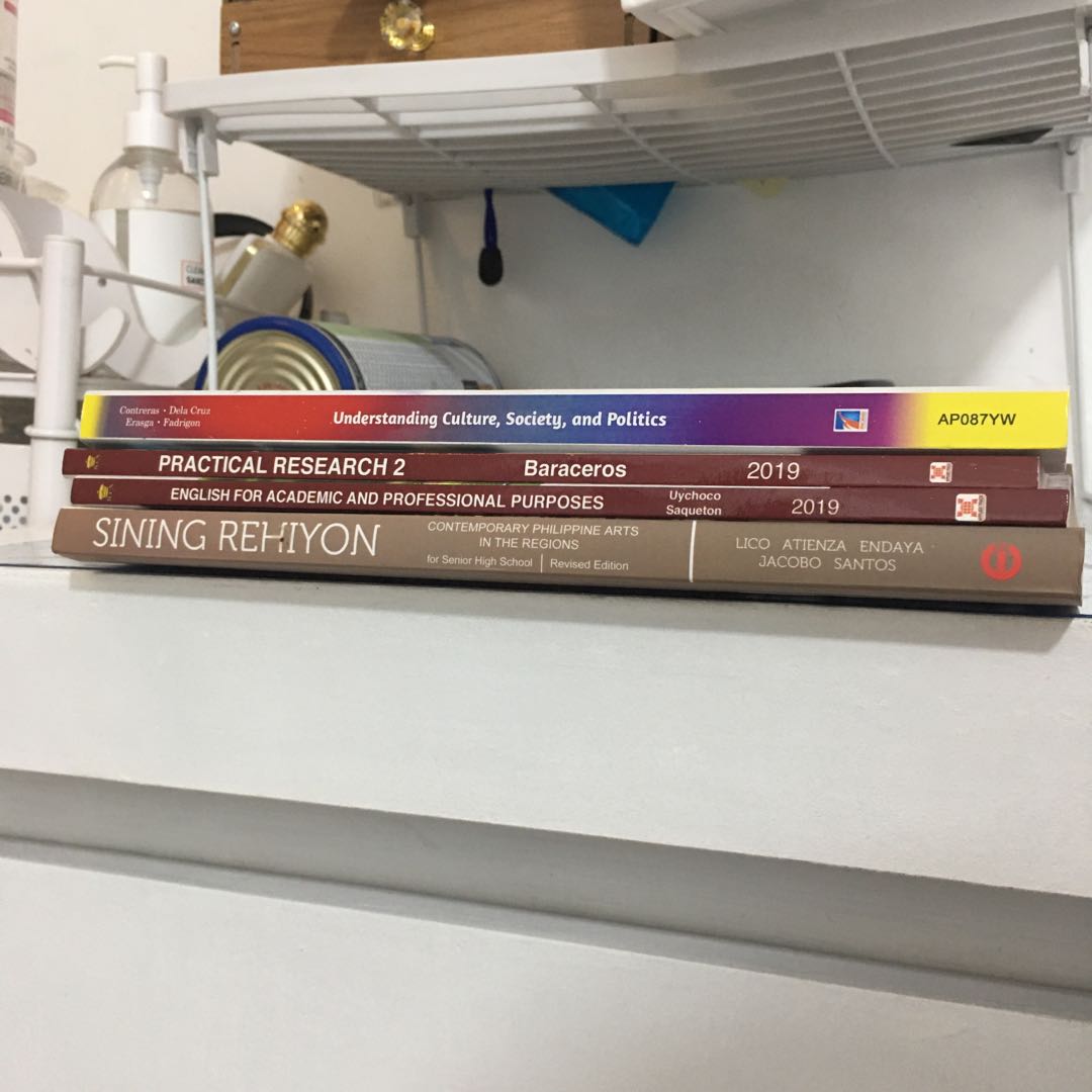 TAKE ALL TEXTBOOKS- Practical Research, UCSP, EAPP, CPAR, Hobbies ...