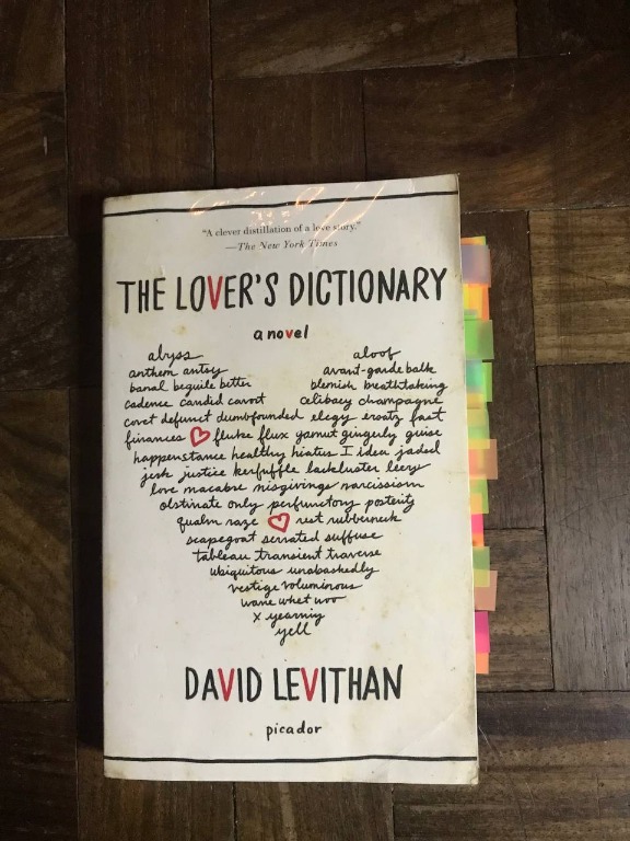 The Lover's Dictionary- David Levithan, Hobbies & Toys, Books ...