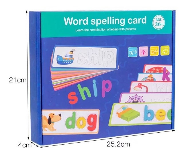 Toddler Kids Educational Word Spelling Cards, Hobbies & Toys, Books ...