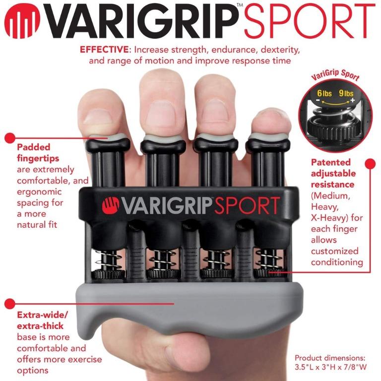 Varigrip Sport Hand & Finger Exerciser - Adjustable Resistance, Sports ...