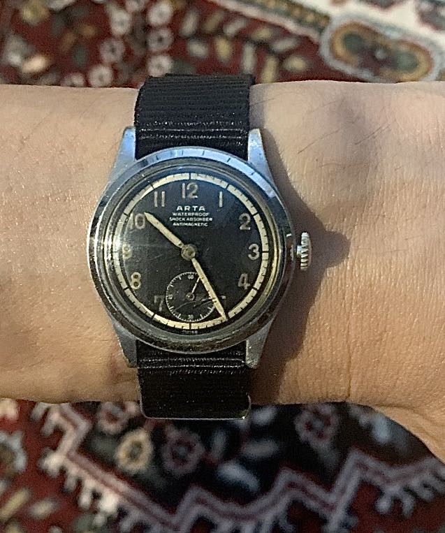 Vintage Arta Swiss Made Military Watch, Luxury, Watches on Carousell