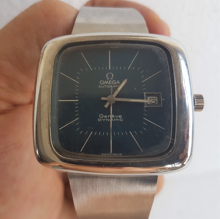 Vintage Omega Designer Automatic Wristwatch, Rare 1973 Omega Geneve ...
