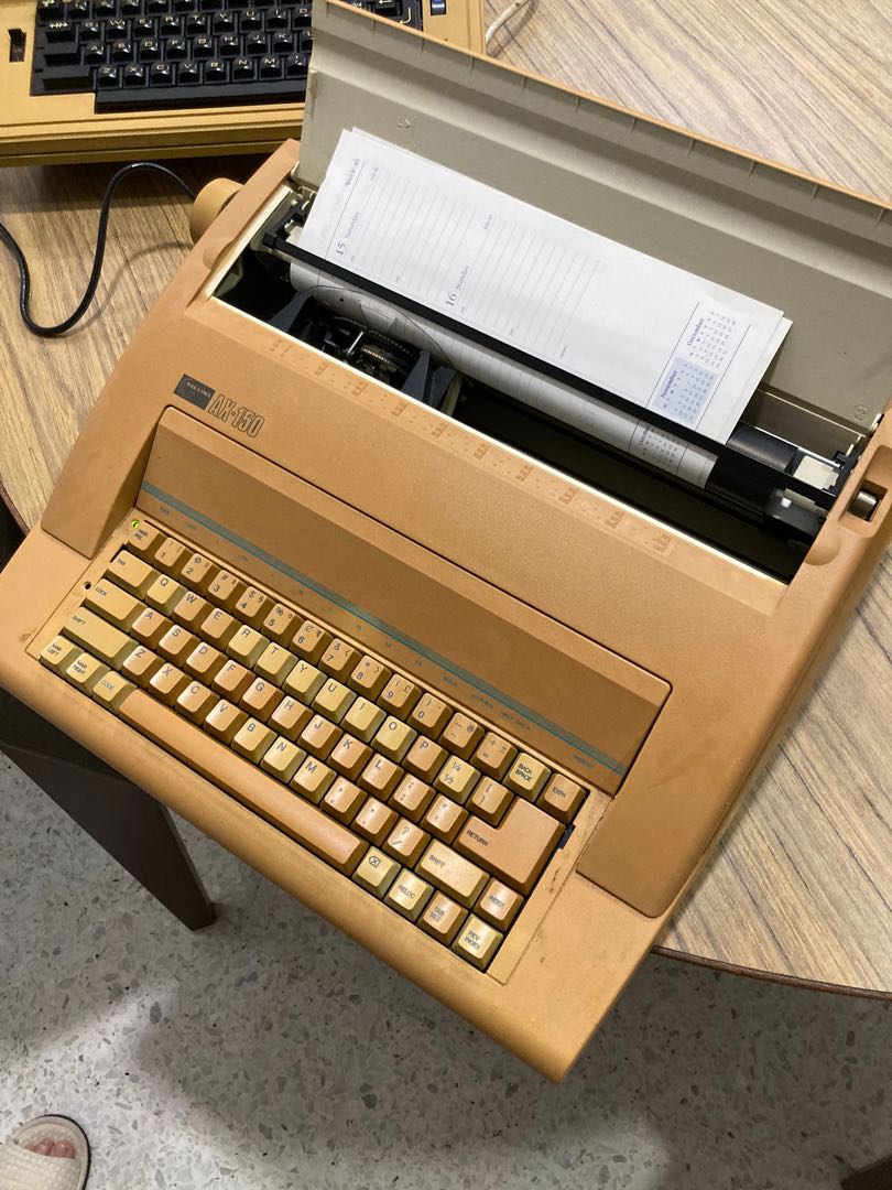 Vintage electrical typewriter with box, Furniture & Home Living, Home ...
