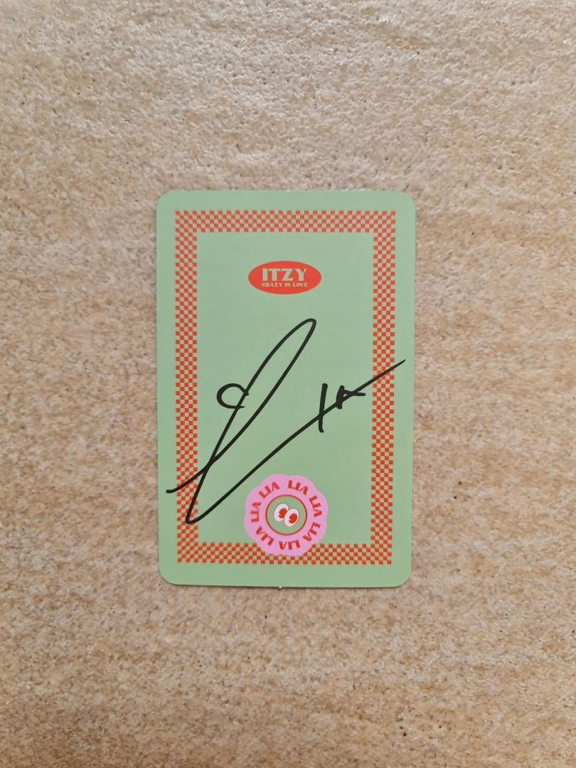 (wts) itzy photocard lia signature photocard, Hobbies & Toys ...