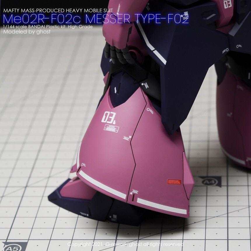 [Yan] HGUC Messer F02 Commander Type Gundam Ghost Custom Waterslide ...
