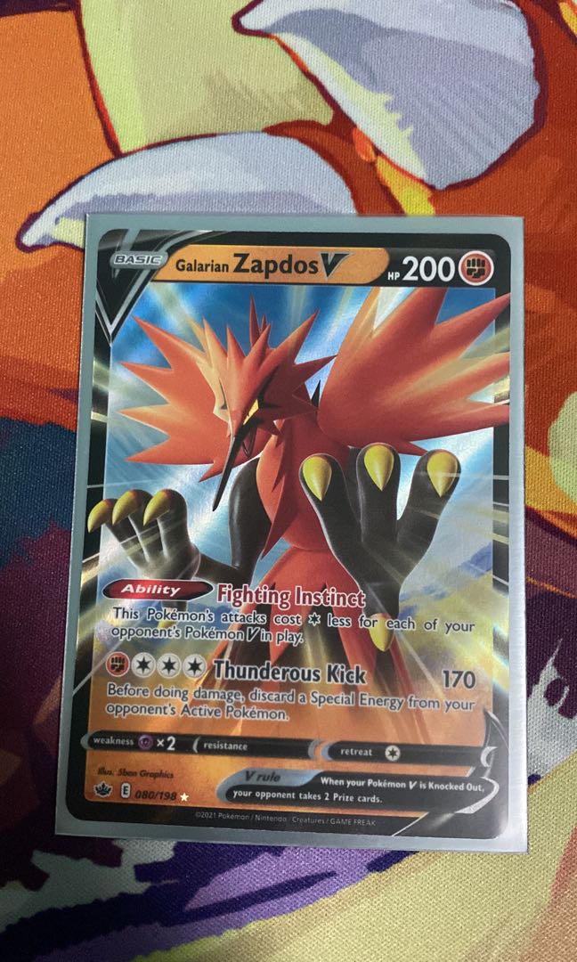 Zapdos V, Hobbies & Toys, Toys & Games on Carousell