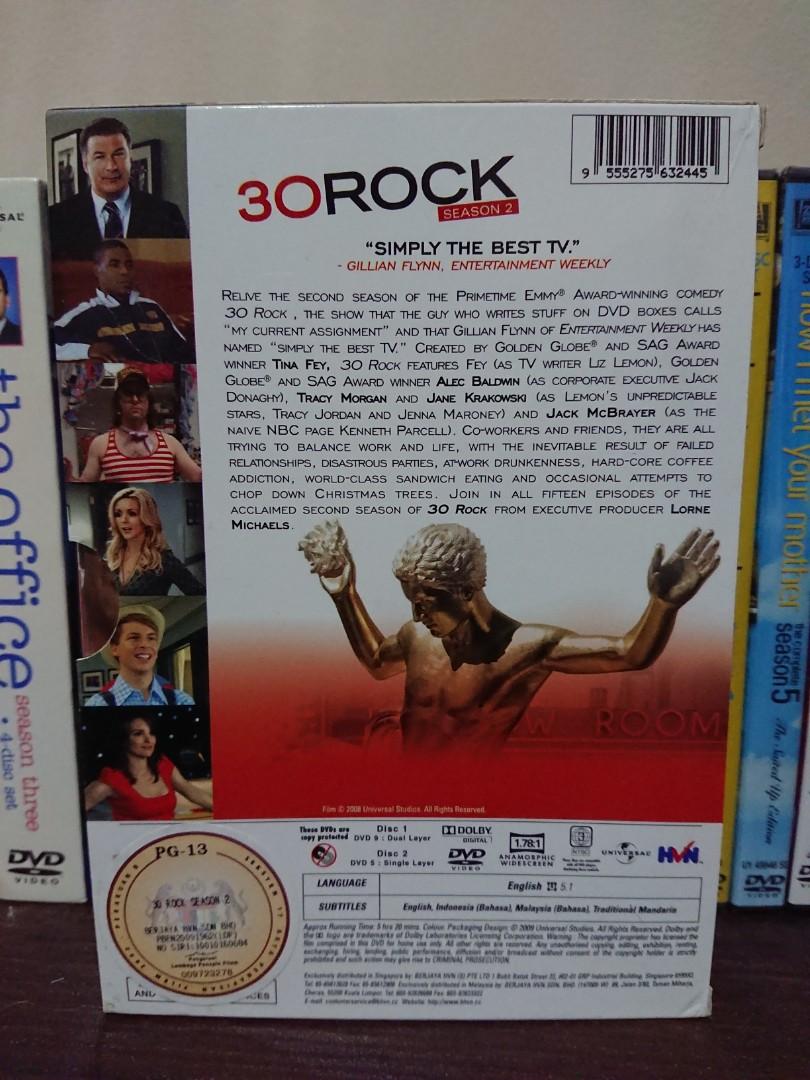 30 Rock (complete season 2) DVD, Hobbies & Toys, Music & Media, CDs ...