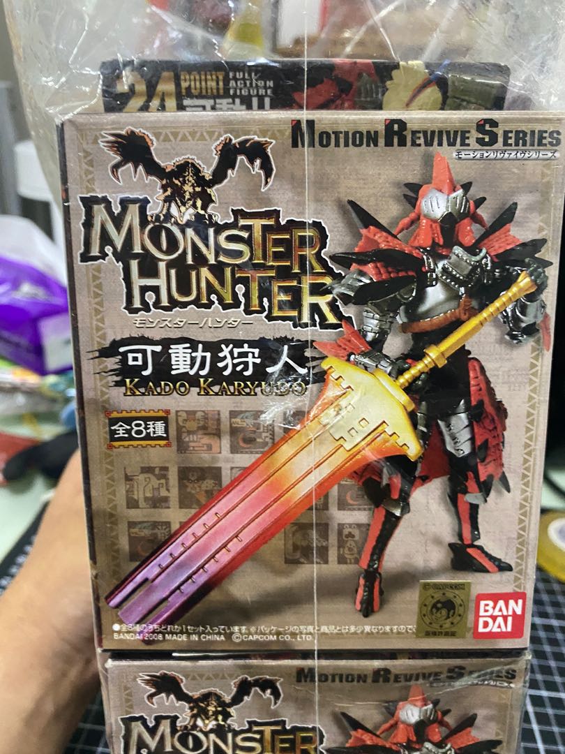 其中兩款已開 其餘未開袋 monster hunter 可動狩人 全8款 24處關節可動 SHF figma, 興趣及遊戲, 玩具 & 遊戲類 ...