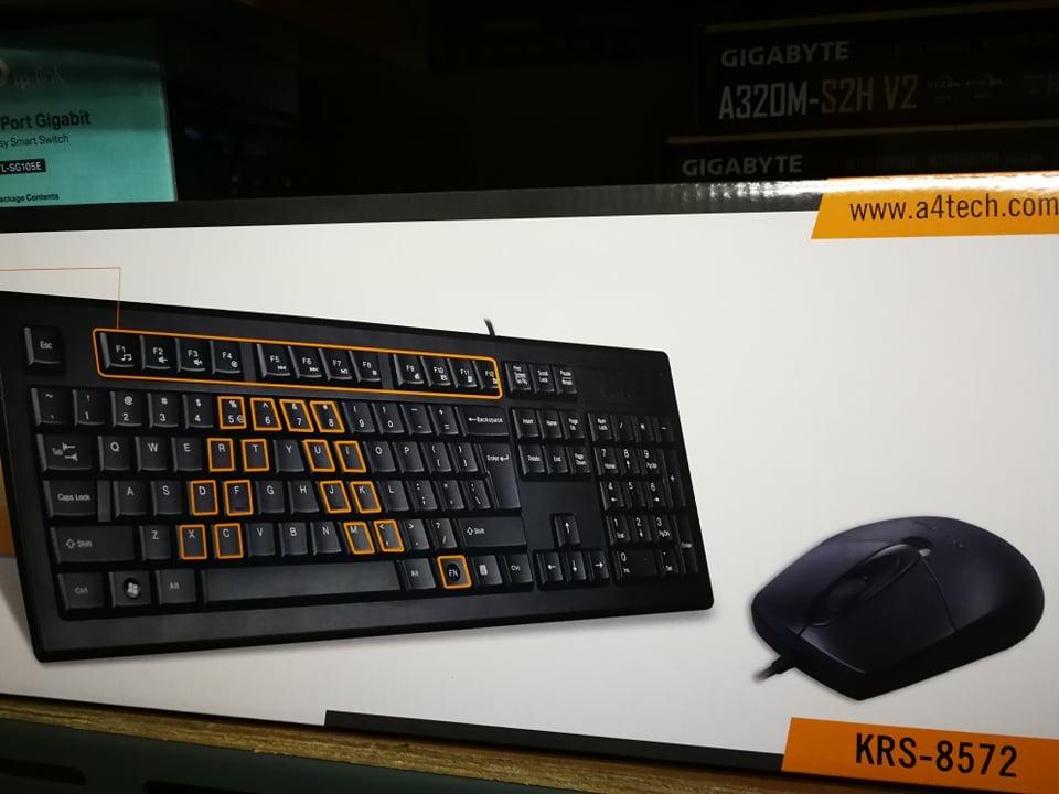 A4tech KRS-8572 USB Keyboard and Mouse, Computers & Tech, Parts & Accessories, Computer Keyboard ...