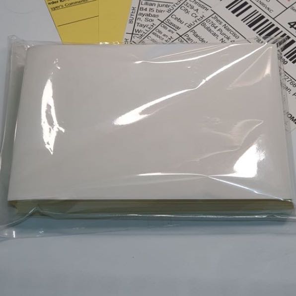 A6 Glossy Waybill Sticker Paper, Hobbies & Toys, Stationary & Craft ...