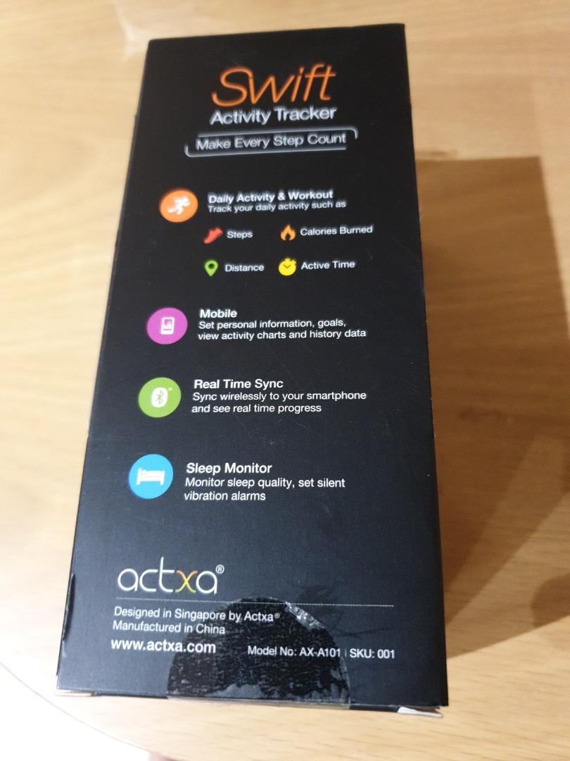 Actxa Swift Activity Tracker ( Black), Mobile Phones & Gadgets, Wearables & Smart Watches on ...