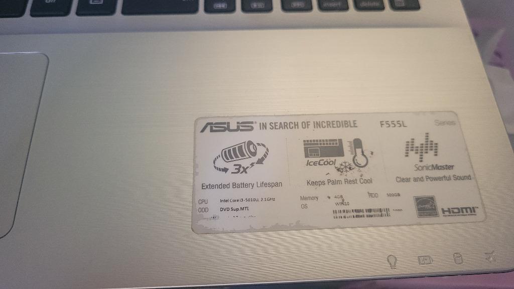 ASUS F555l Laptop, Computers & Tech, Laptops & Notebooks on Carousell
