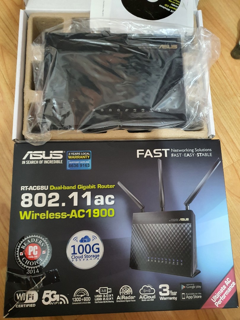 Asus router rc at68u, Computers & Tech, Parts & Accessories, Networking ...