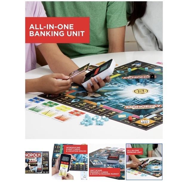 Authentic Monopoly Ultimate Banking Board Game B6677 Ultimate Banking ...