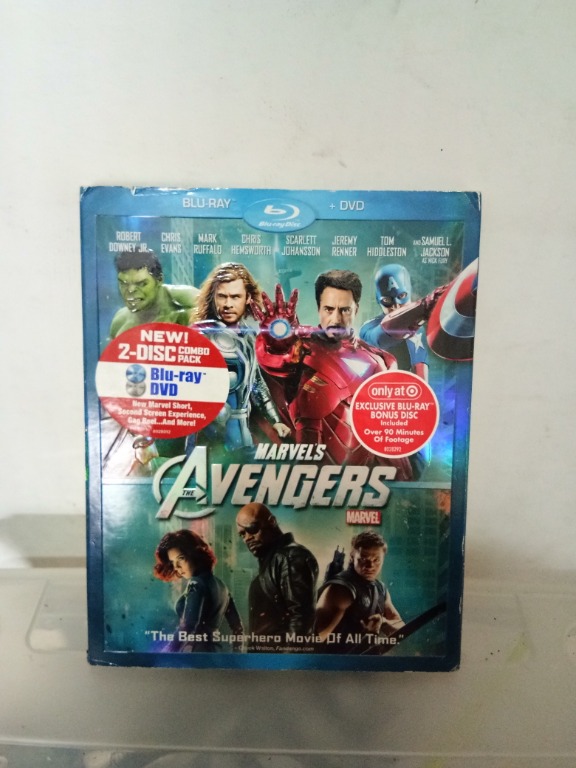 Avengers Marvel Original Bluray Blu-ray Blu Ray 2-Pack DVD Set, Hobbies ...