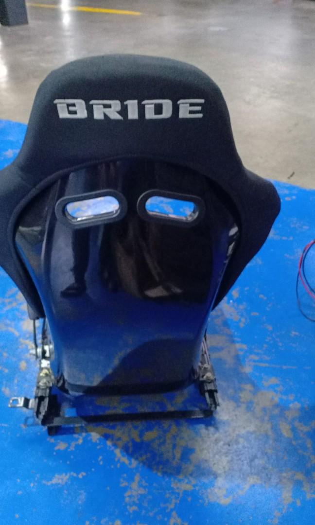 Bride bucket seat with cs3 rails, Car Accessories, Accessories on Carousell