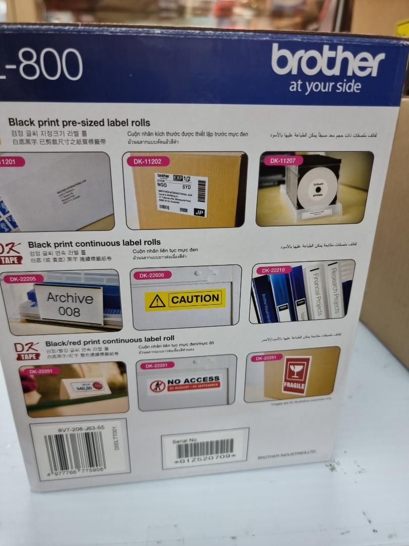 BROTHER QL-800 Label Printer /USB, Computers & Tech, Printers, Scanners ...