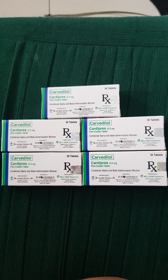 CARDIPRES 12.5 mg for sale, Health & Nutrition, Health Supplements ...