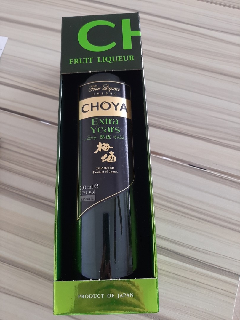 Choya Extra Years Umeshu Fruit Liquer 700ml, Food & Drinks, Alcoholic Beverages on Carousell