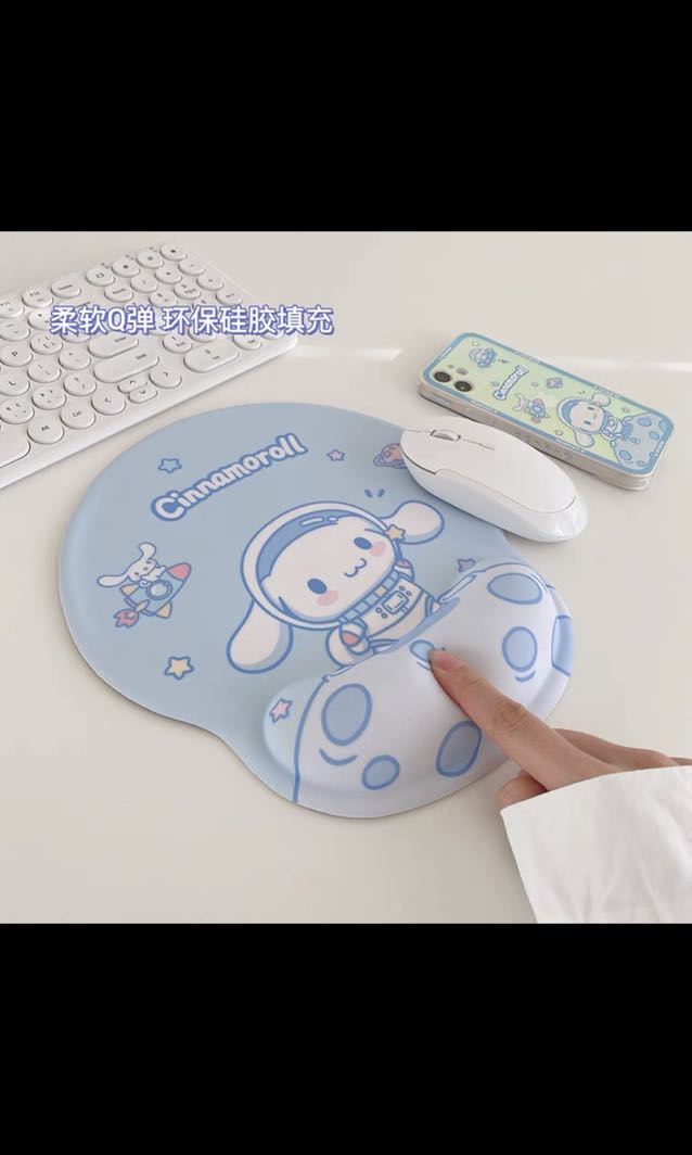 cinnamoroll mouse pad, Computers & Tech, Parts & Accessories, Mouse ...
