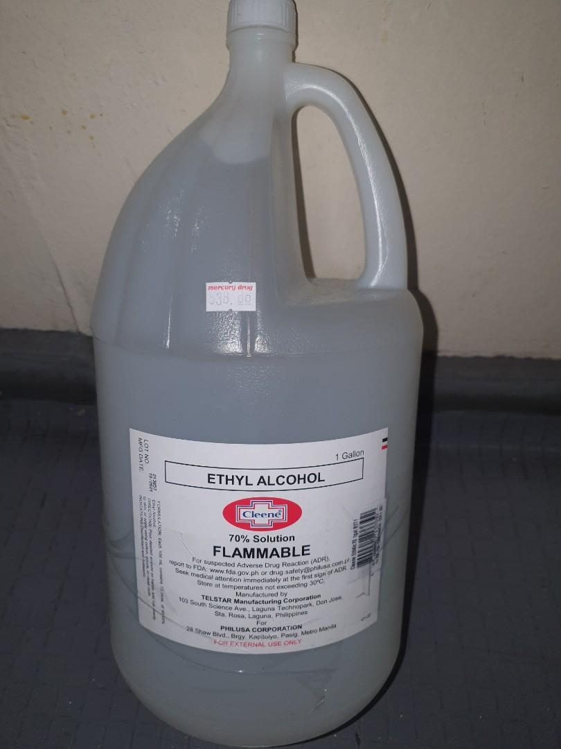 CLEENE 1 gallon ETHYL Alcohol 70% Bnew, Beauty & Personal Care ...