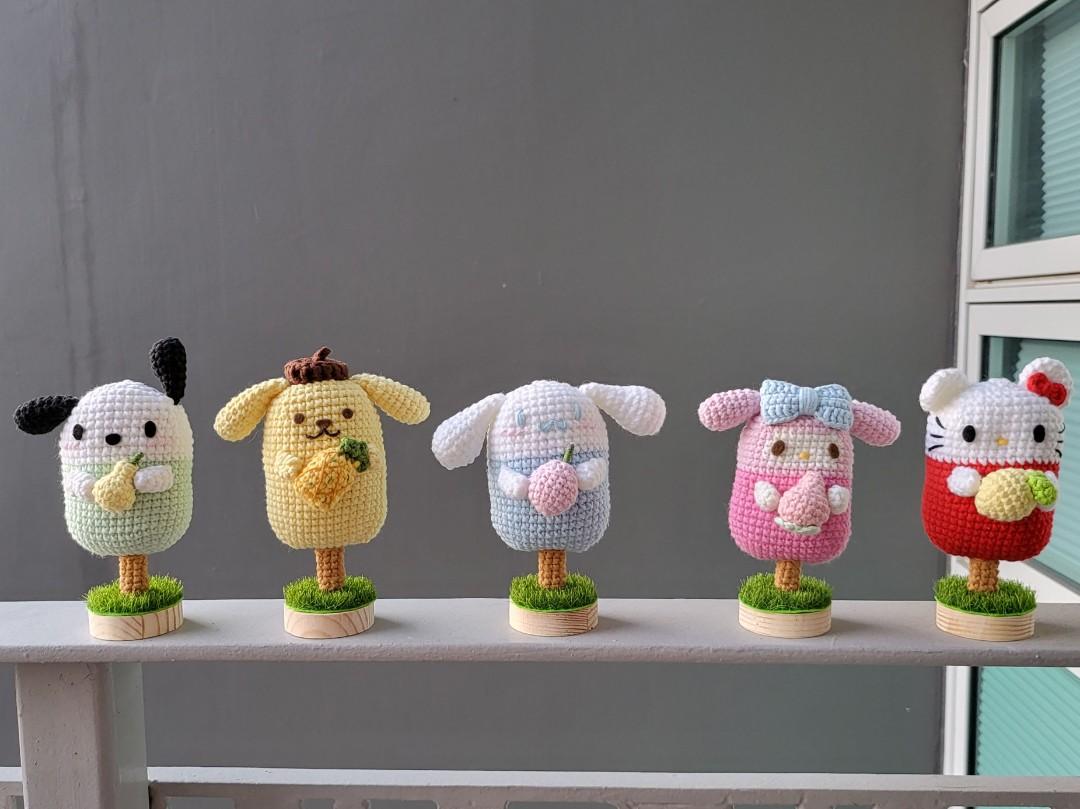 Crochet Sanrio Popsicles, Hobbies & Toys, Stationery & Craft, Handmade ...