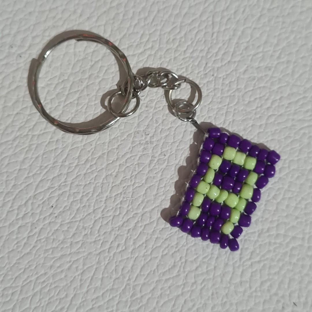 Customize Beads Alphabet Keychain, Hobbies & Toys, Stationery & Craft ...