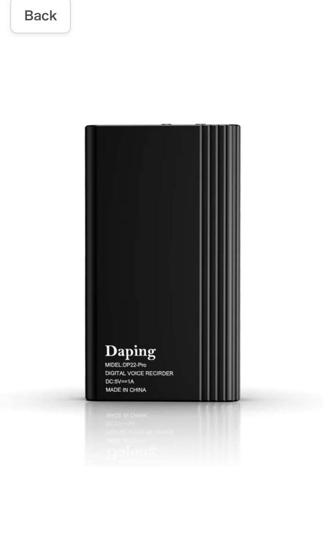 Daping DP22-Pro 2020 Voice Recorder, Audio, Voice Recorders on Carousell