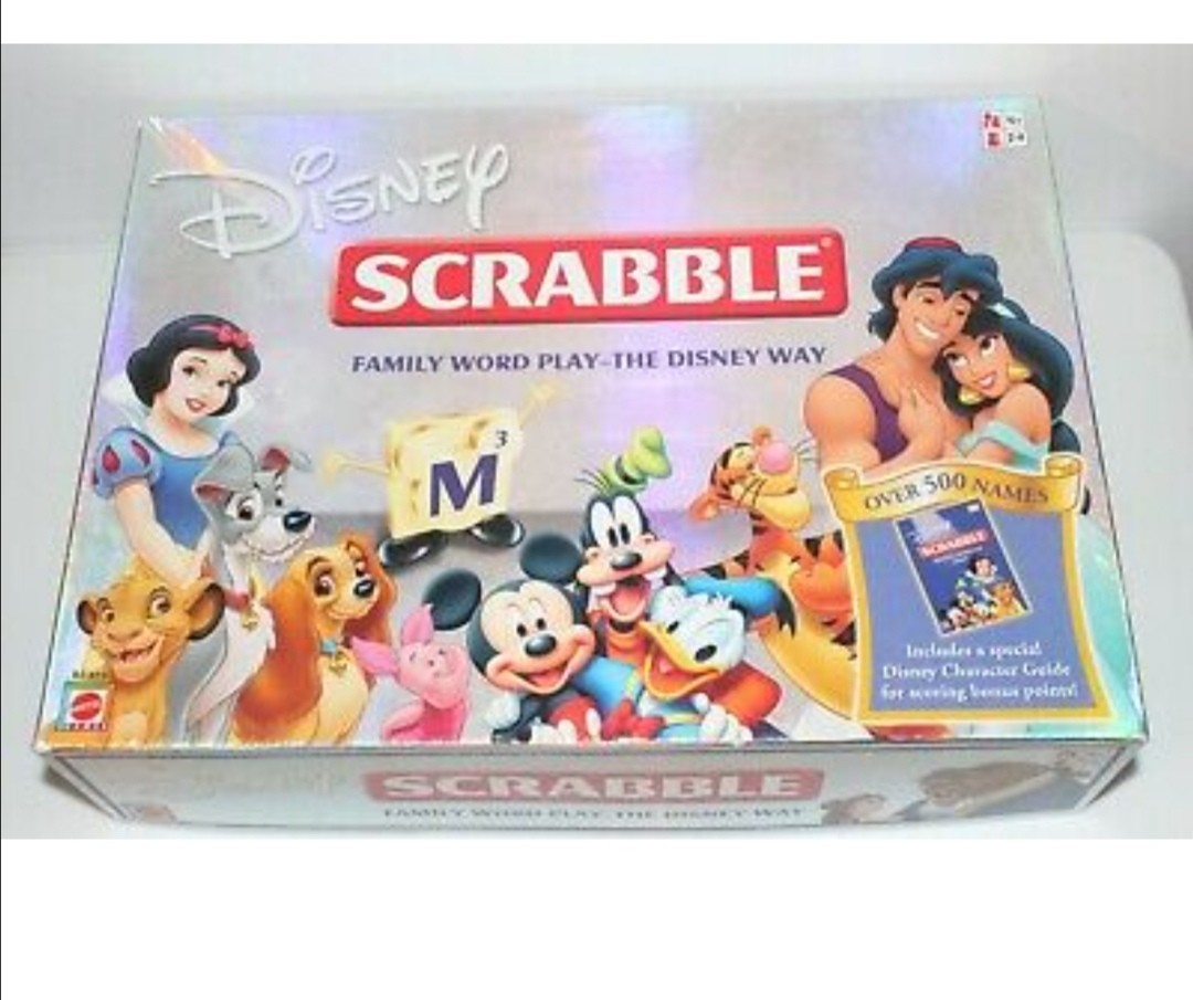 DISNEY SCRABBLE BOARD GAME FAMILY WORD PLAY THE DISNEY WAY, Hobbies ...