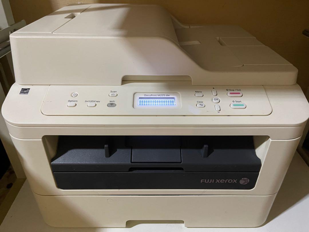 DocuPrint M225dw Fuji xerox all in one mono printer, Computers & Tech ...