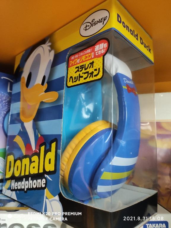 DONALD DUCK HEADPHONE 唐老鴨有線耳機, 音響器材, 頭戴式/罩耳式耳機 - Carousell
