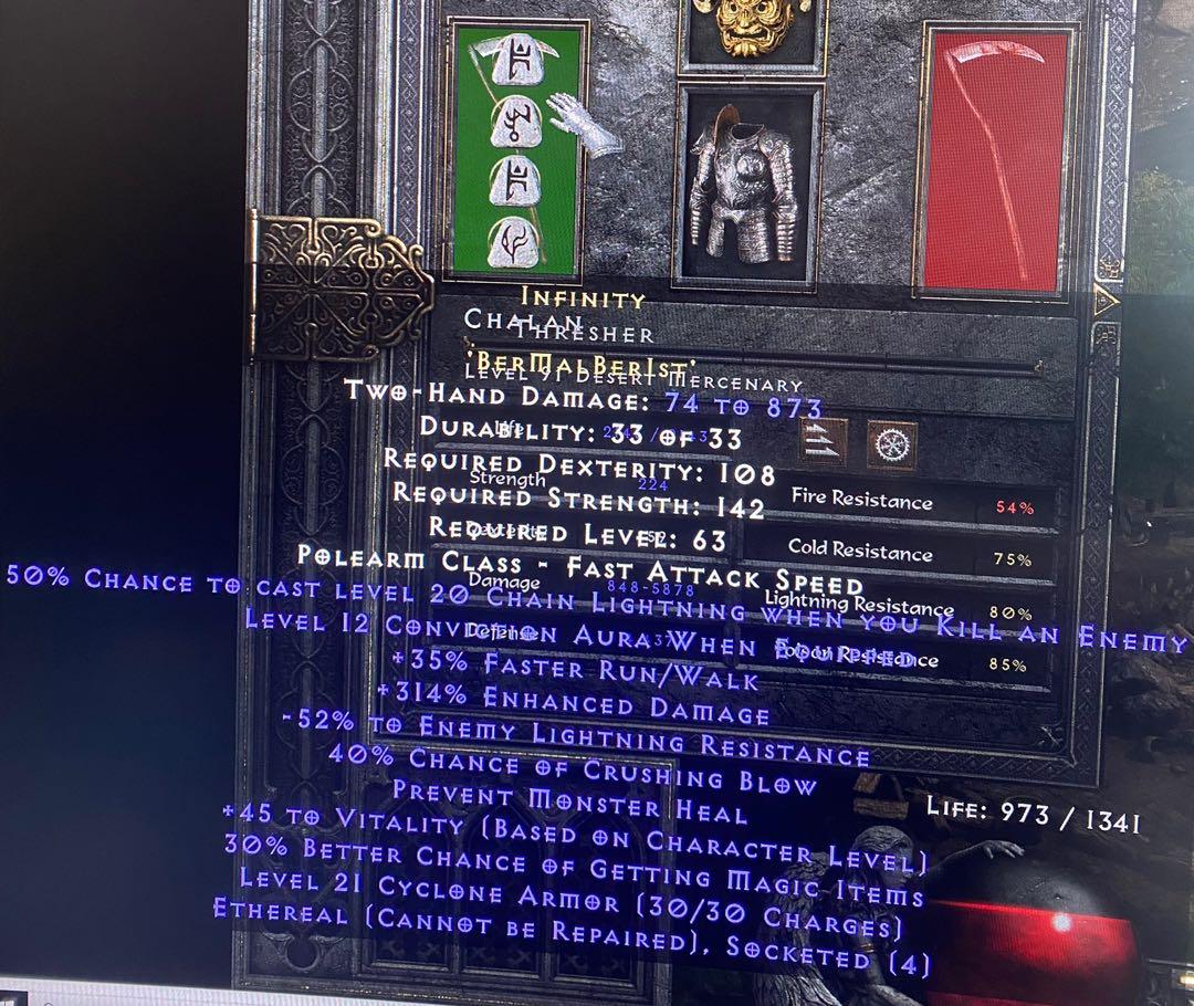 Eth Infinity (Thresher) Diablo 2, Video Gaming, Video Games, Others on ...