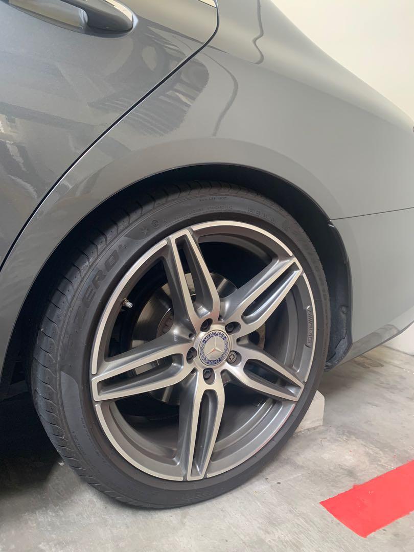 Flawless Original Amg 19”rims with free tyres staggered setup, Car ...