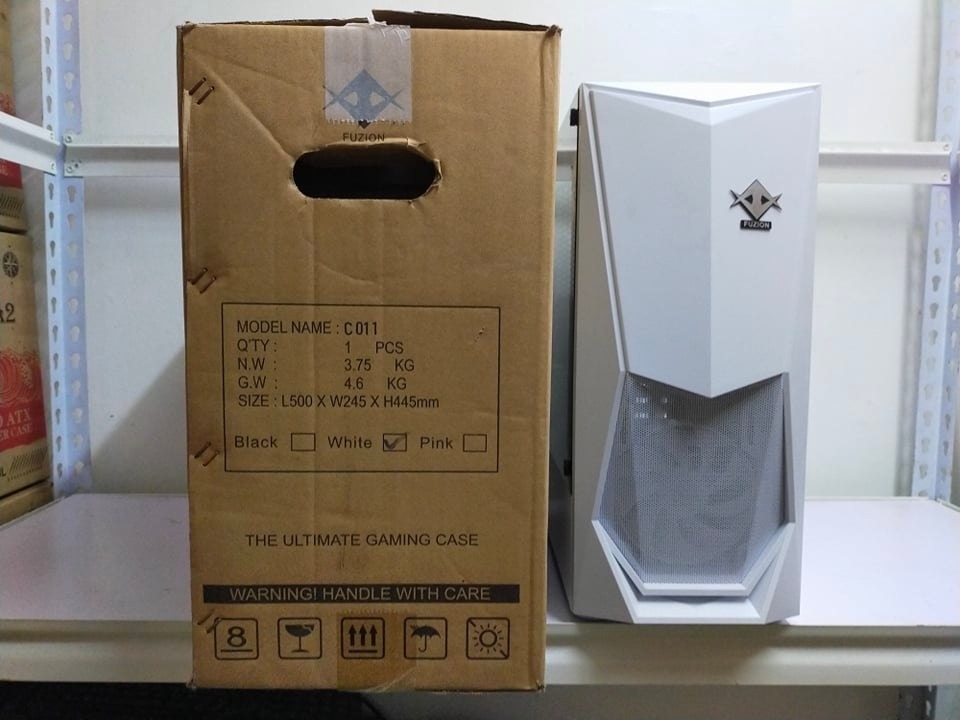 FUZION HELA WHITE Gaming CASE, Computers & Tech, Parts & Accessories ...