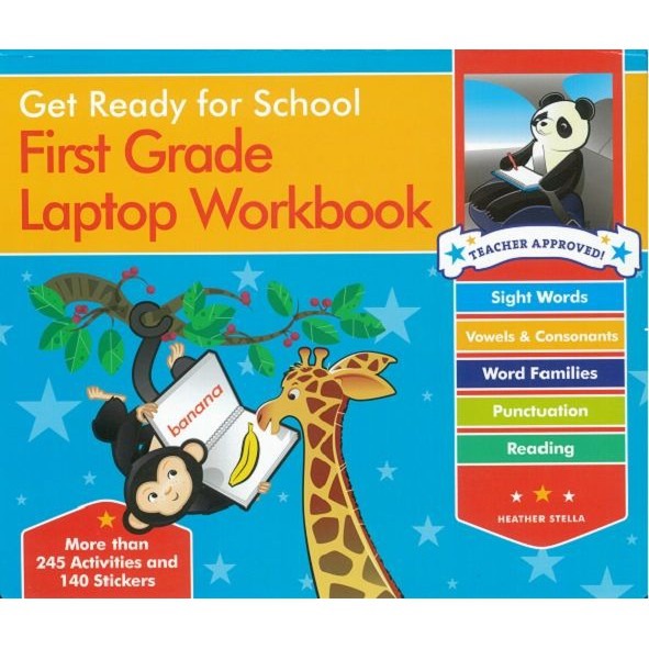 Get Ready For School First Grade Laptop Workbook, Hobbies & Toys, Books ...
