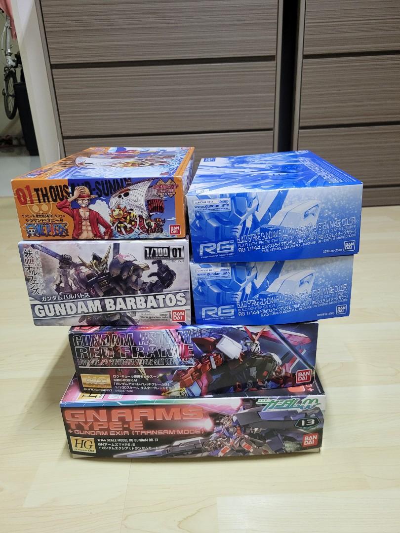 Gundam kits for sale. (MG Gundam Astray Red Frame,HG GN Arms + Gundam ...