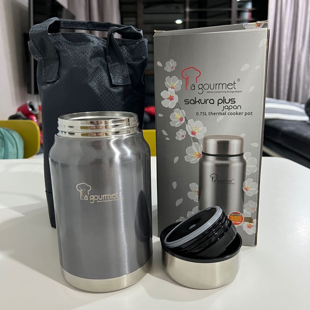 *NEW SET* LA GOURMET Thermal Cooker Pot 0.75L, Furniture & Home Living ...