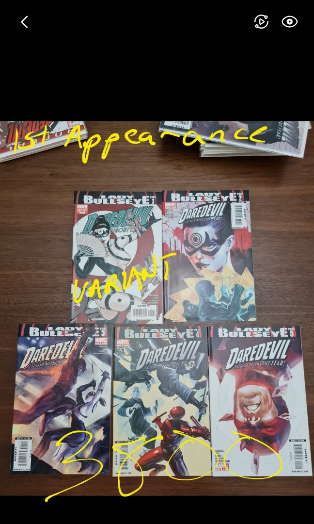 DAREDEVIL Lady Bullseye first appearance and variant, Hobbies & Toys ...