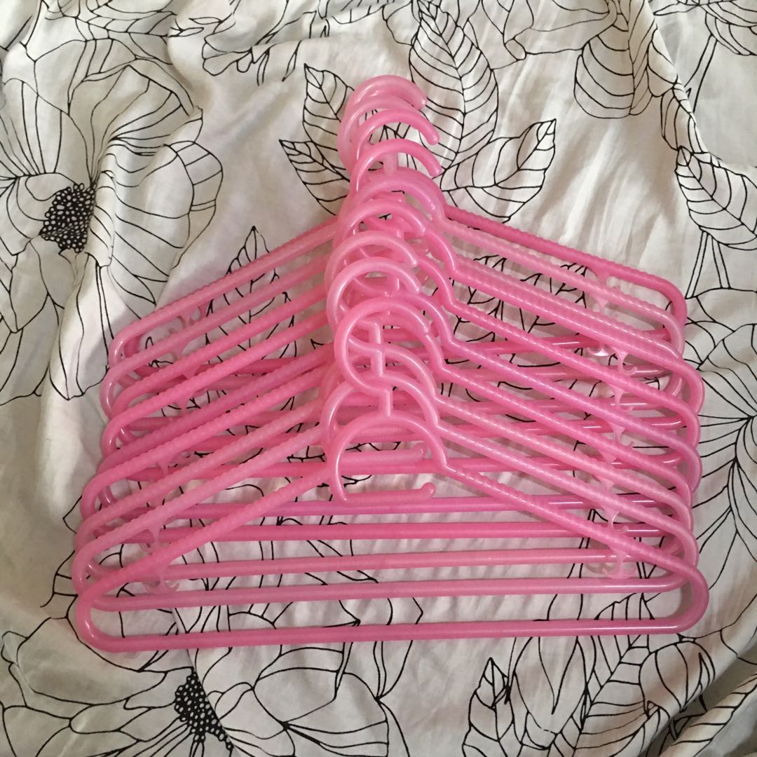 Light Pink Hangers Bundle, Furniture & Home Living, Home Improvement ...