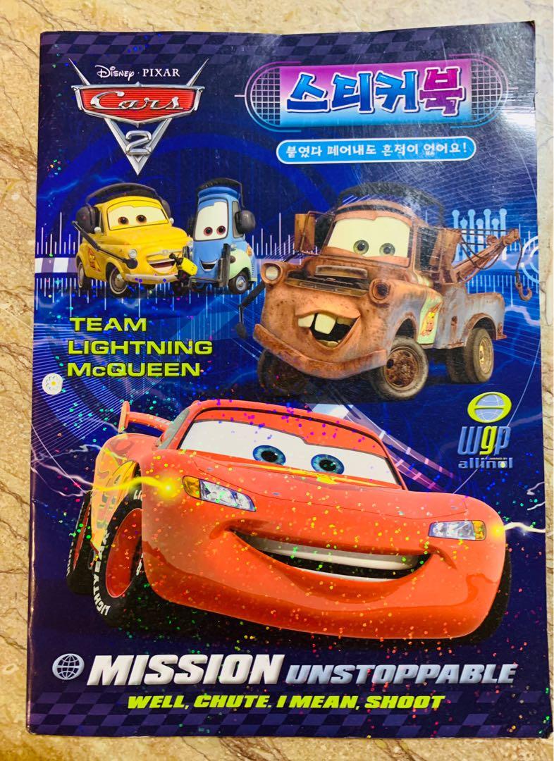 Lightning McQueen cars stickers book, Hobbies & Toys, Stationery ...