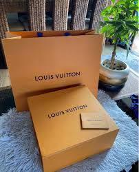 Louis Vuitton LV paper bag and box, Food & Drinks, Gift Baskets ...