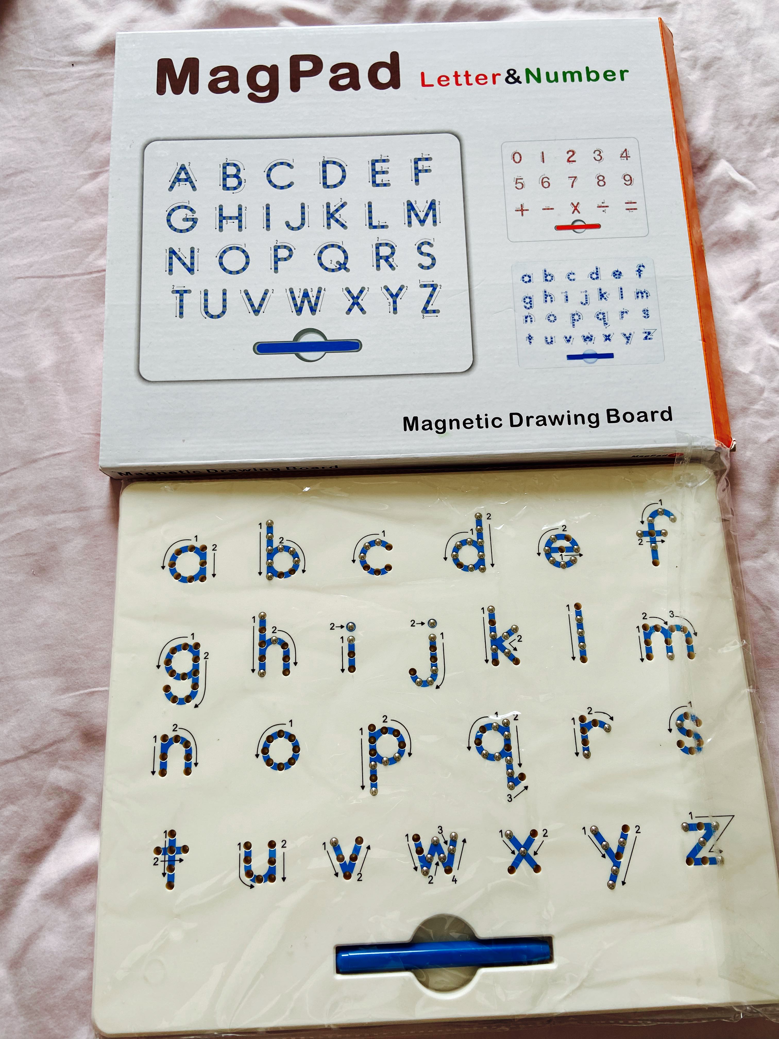 Magnetic Lower case Alphabets Writing Set KID O Magnatab Tablet/Board ...