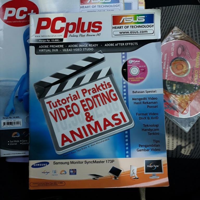 Majalah PC Plus Edisi Tutorial Video Editing & Animasi + CD, Buku ...