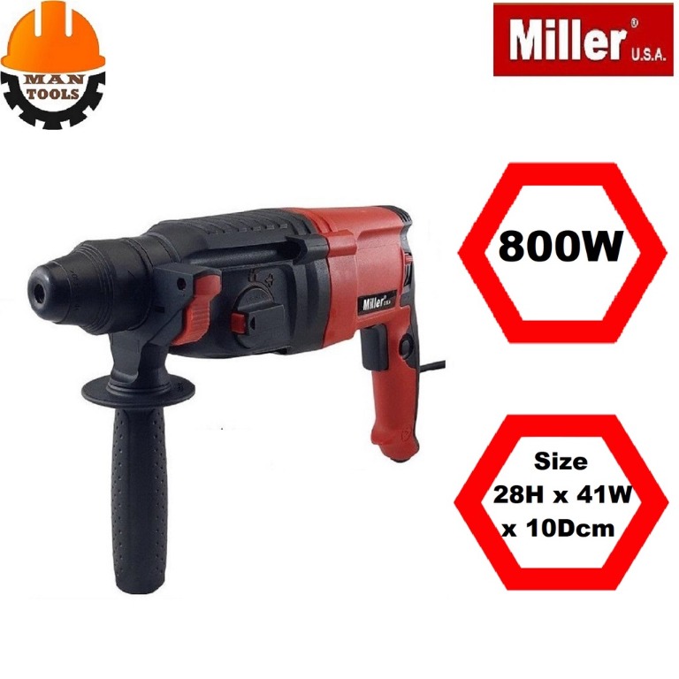 Miller Rotary Hammer 800watts (MRH800-26B-02), Commercial & Industrial ...