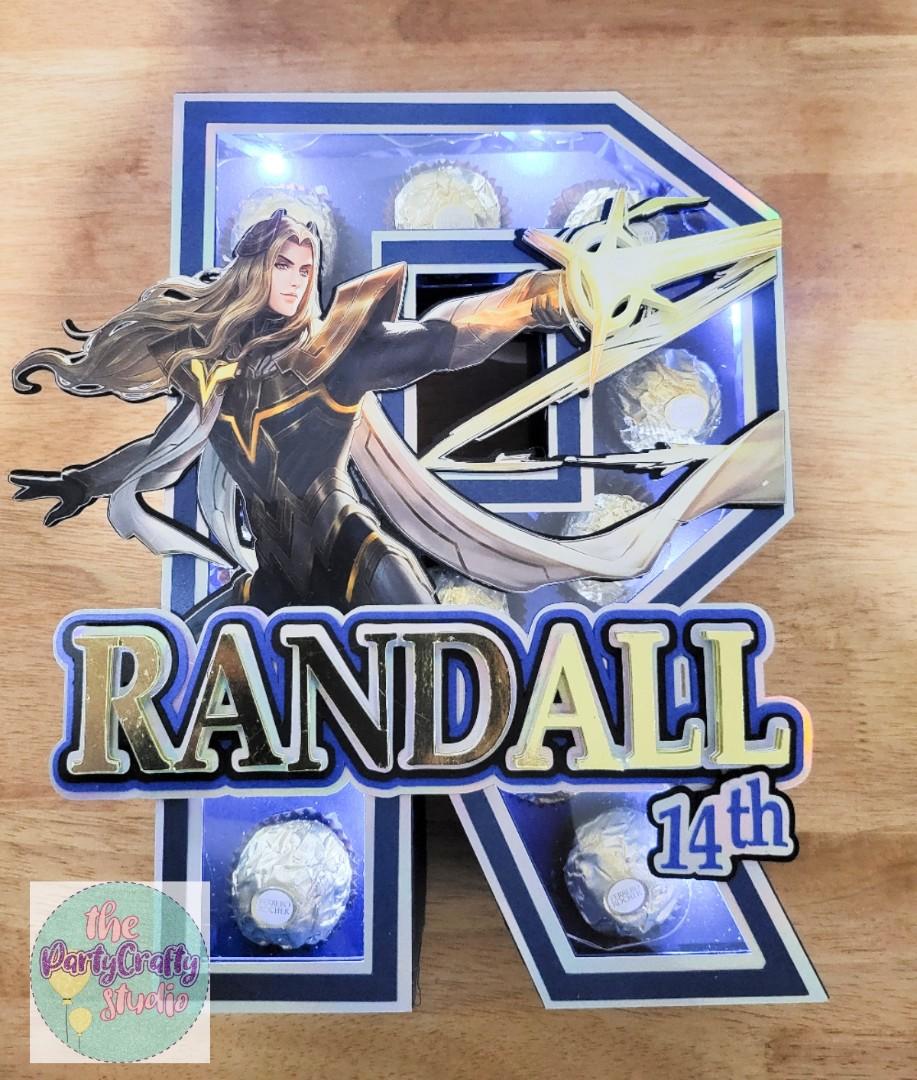 Mobile Legends - Customise 3D letter chocolate gift box, Food & Drinks ...
