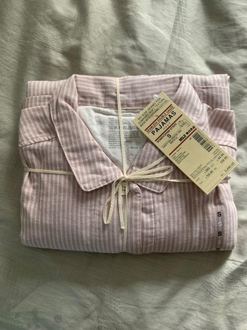 Muji pajamas, Women's Fashion, New Undergarments & Loungewear on Carousell
