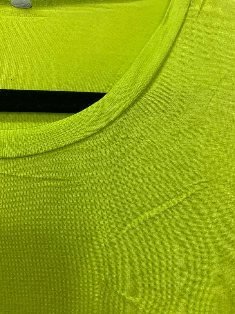 Neon Yellow/Green Top, Women's Fashion, Tops, Shirts on Carousell