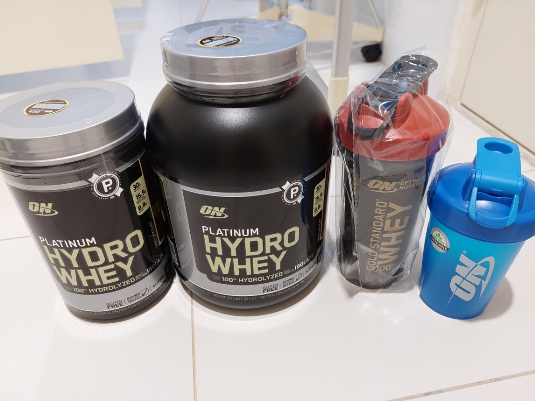 Optimum Nutrition Platinum Hydro Whey Protein, Health & Nutrition ...